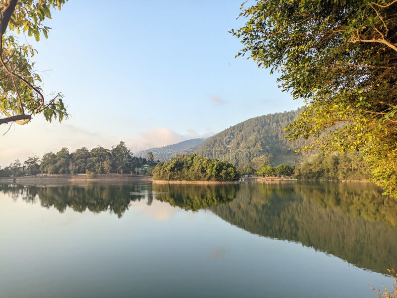 Sarangan Lake in the Morning East Java Indonesia Stock Image - Image of ...