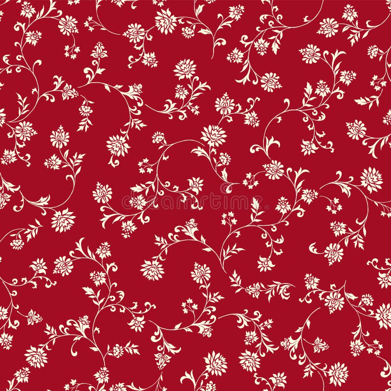 Seamless Chintz Floral Pattern, Traditional Indian Design for Wallpaper ...