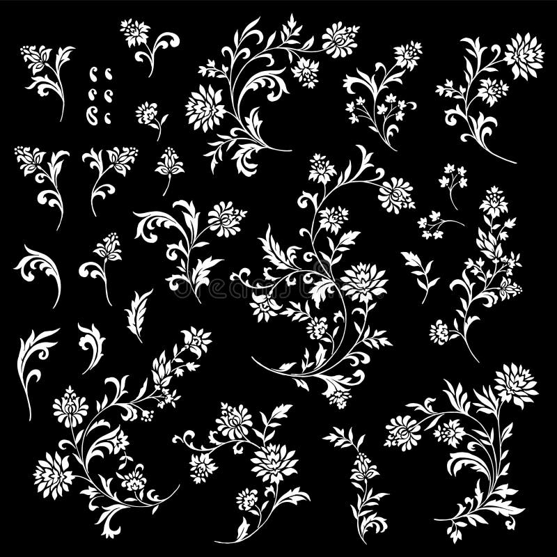 Sarasa Pattern Production Material Collection, Stock Vector ...