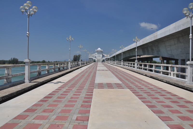 The Sarasin Bridge. stock photo. Image of phuket, travel - 29463988