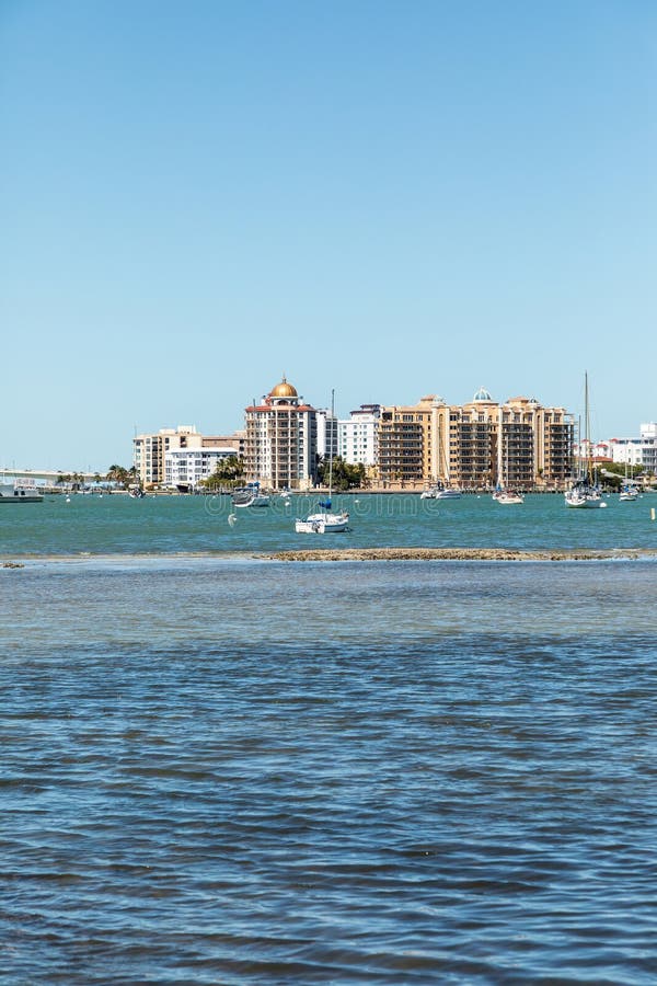 Sarasota Bay with the John Ringling Causeway Bridge in the Background ...