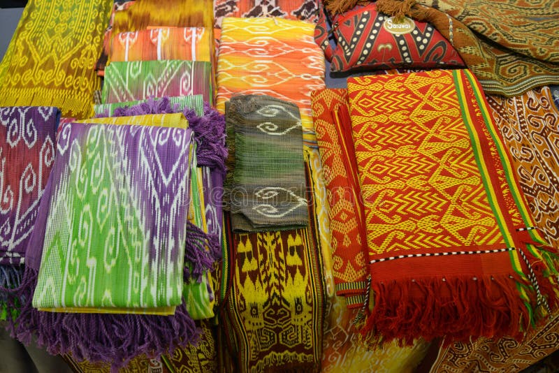 Sarawak Handcrafted Textiles Stock Image - Image of crafts, handcrafted ...