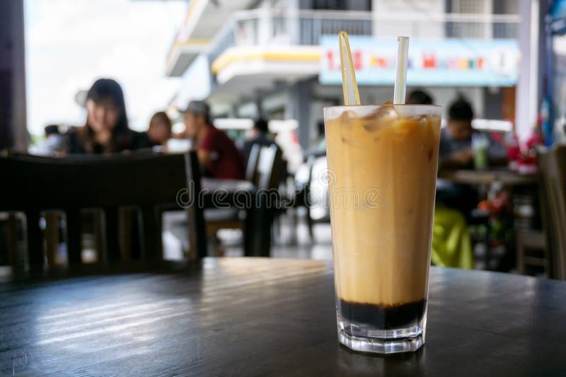 Sarawak Three-Layer Milk Iced Tea Teh C Peng Special Stock Photo ...