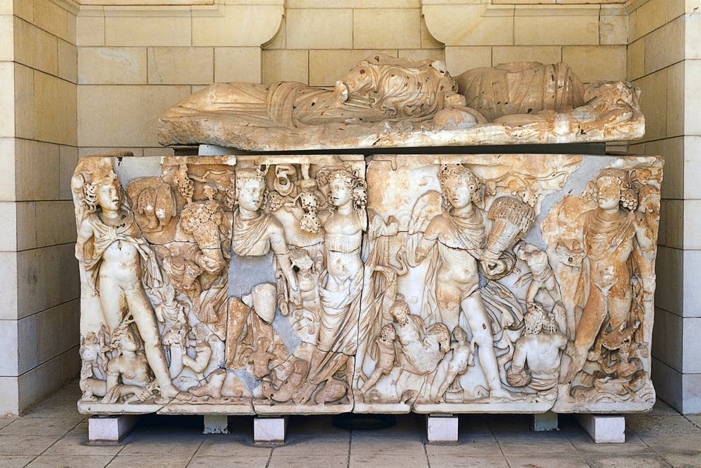 Sarcófago de mármol fotografía editorial. Imagen de israel - 96162567