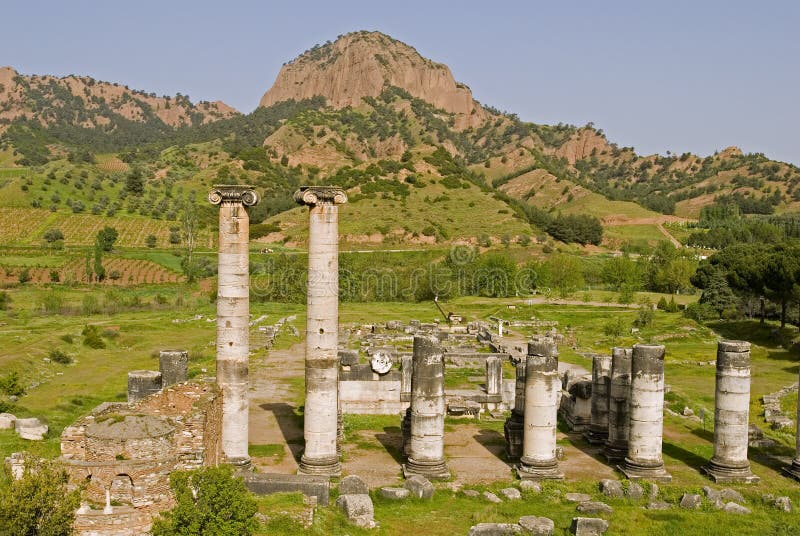 Sardes Artemis Tempel stockfoto. Bild von asien, artemis - 5578176