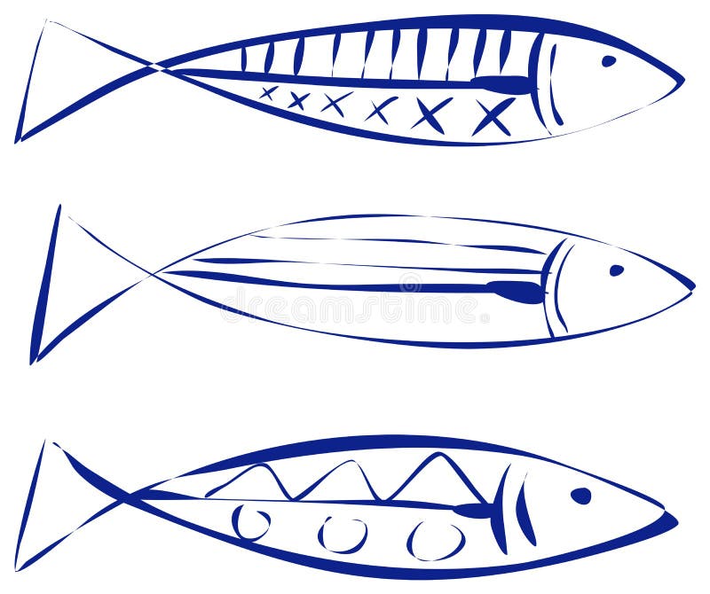 Sardinas Ilustraciones Stock, Vectores, Y Clipart – (1,697 ...
