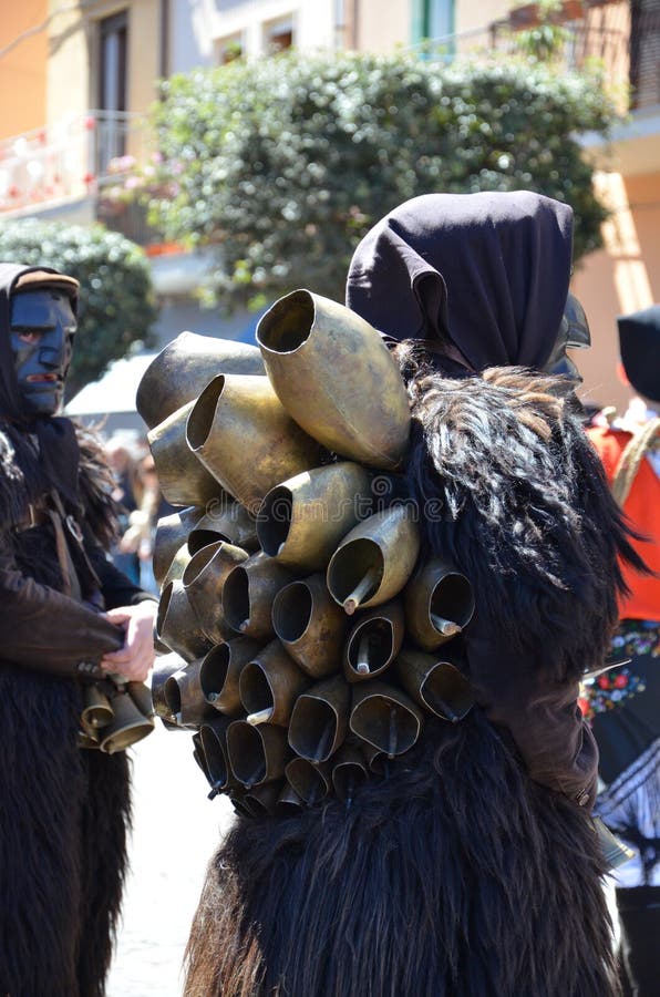 Sardinia, Italy: Mamuthones Editorial Photo - Image of cultural ...