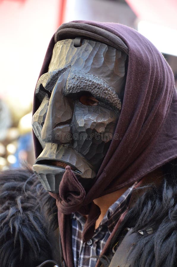 Sardinia. Mamuthones Parade Editorial Stock Image - Image of music ...
