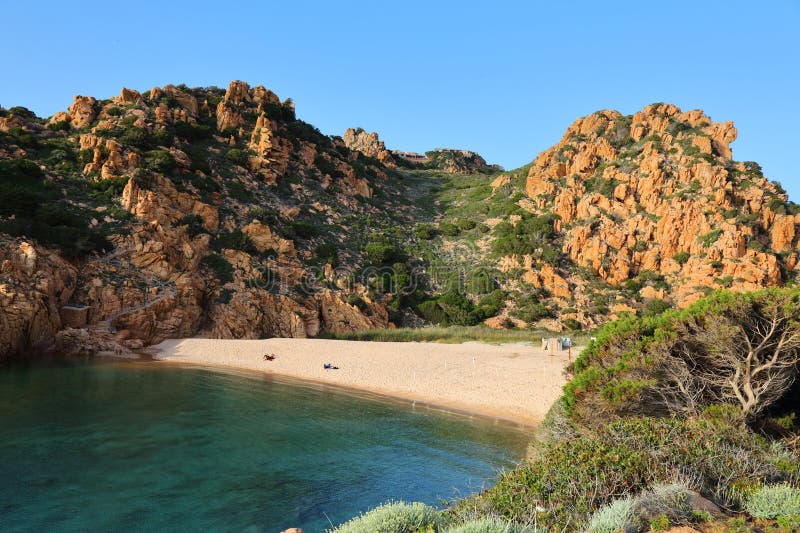 Sardinia Li Cossi beach stock photo. Image of sandy - 362373702