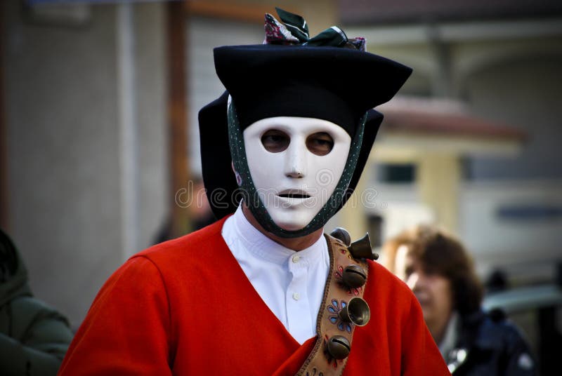 Sardinia. Mamuthones Parade Editorial Stock Image - Image of music ...