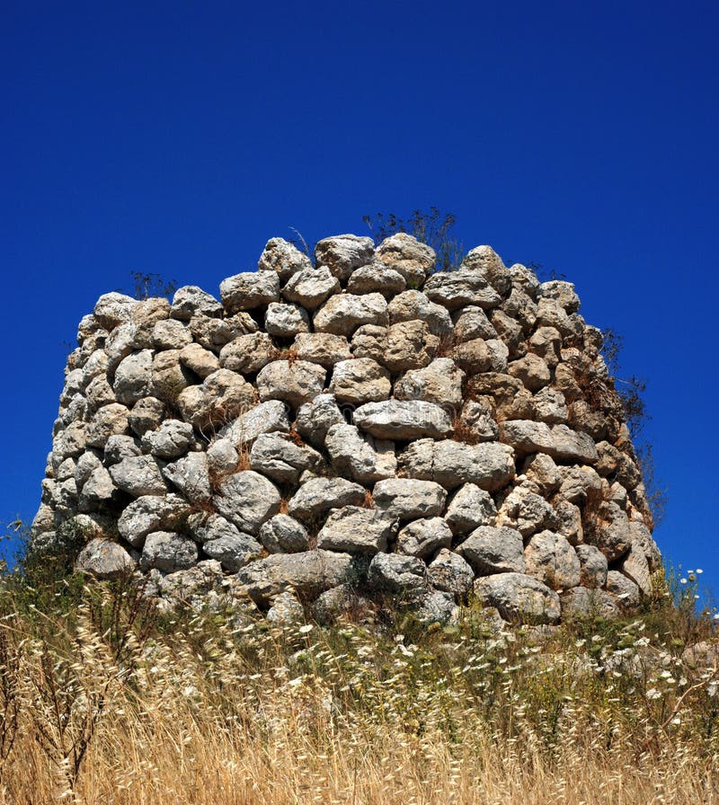 Sardinian nuraghe stock photo. Image of stones, area - 22468192