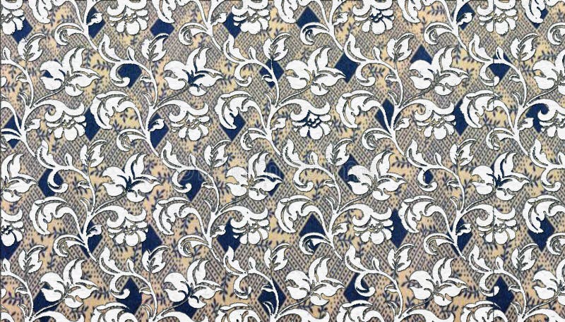 Saree Patterns , Floral Seamless Pattern , Blu and White Flowers with ...