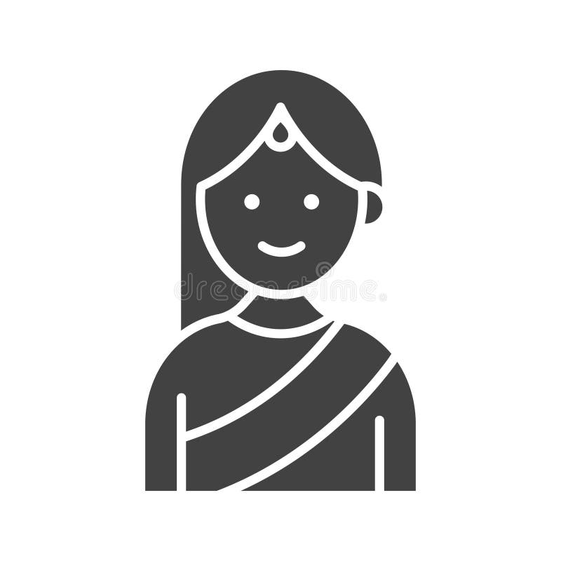 Sari icon vector image. stock vector. Illustration of lady - 297608939