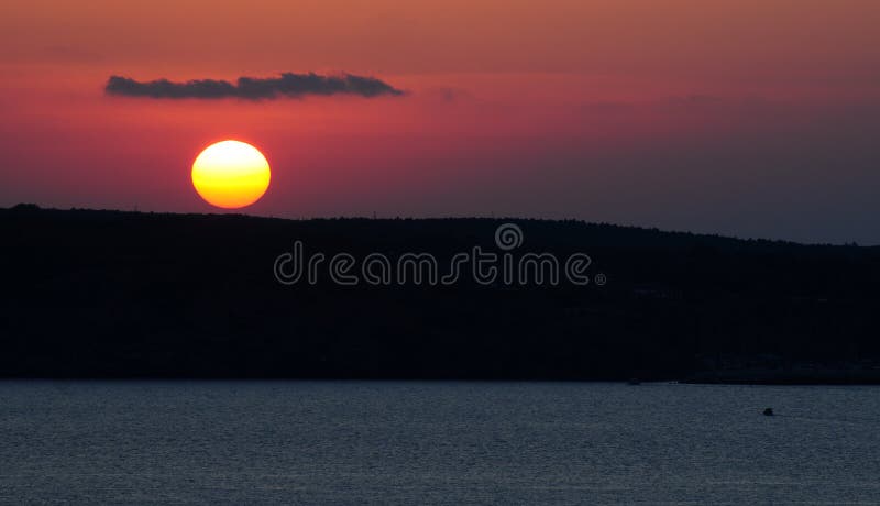 Sariyer and Bosphorus stock image. Image of district - 292952549