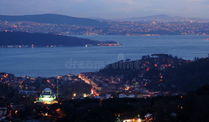 Sariyer and Bosphorus stock photo. Image of metropolis - 292952732