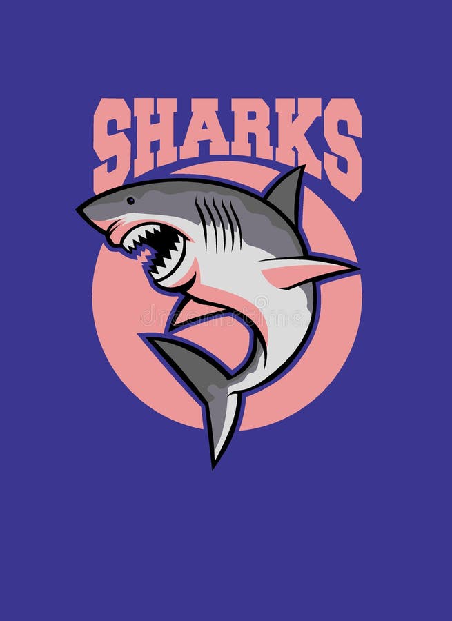 Shark Design Bacground Design so Color Full Stock Illustration ...