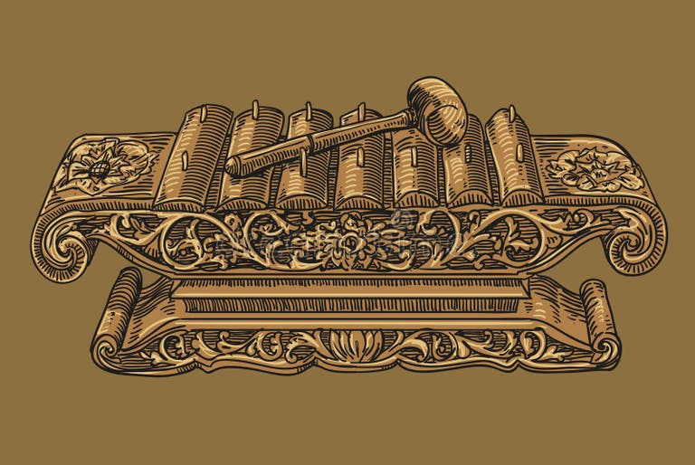 Saron Traditional Instrument of Java Stock Vector - Illustration of ...