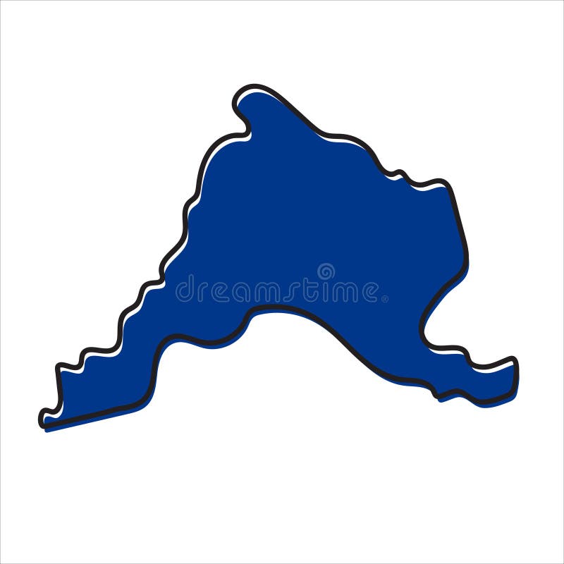 Sarpang District of Bhutan Vector Map Illustration Stock Vector ...