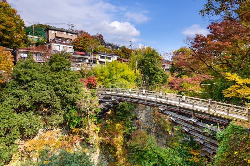 Otsuki, Japan Skyline with Mt. Fuji Stock Image - Image of fujisan ...