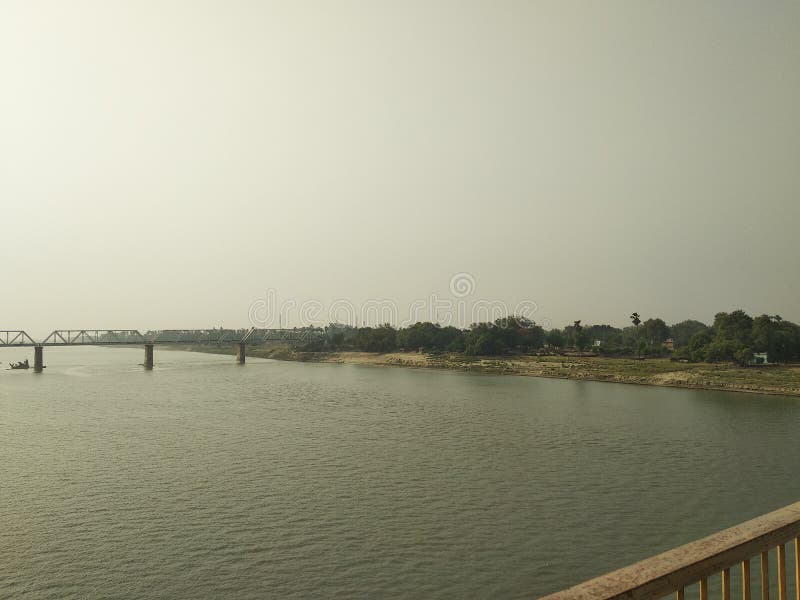 Saryu River Ballia Utterpradesh Bihar Boarder Stock Photo - Image of ...