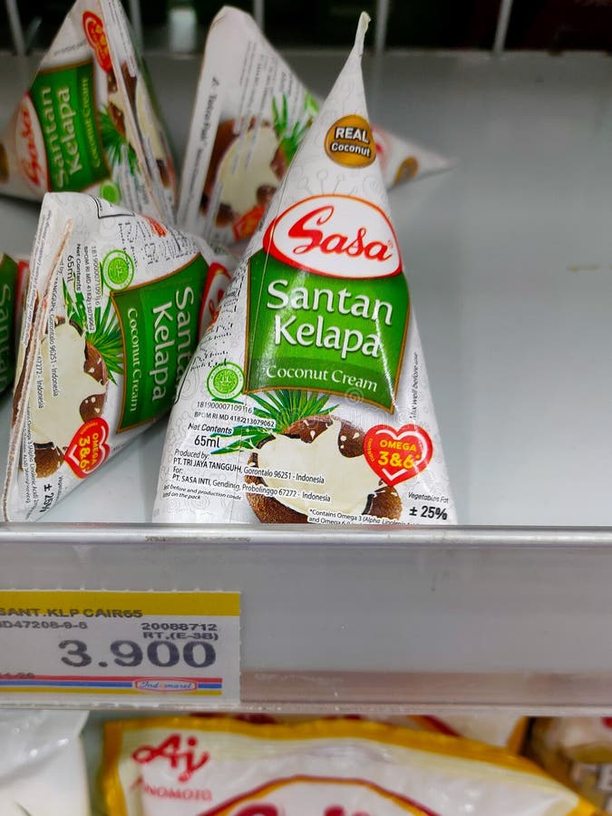 Sasa Coconut Cream editorial image. Image of produce - 260014195