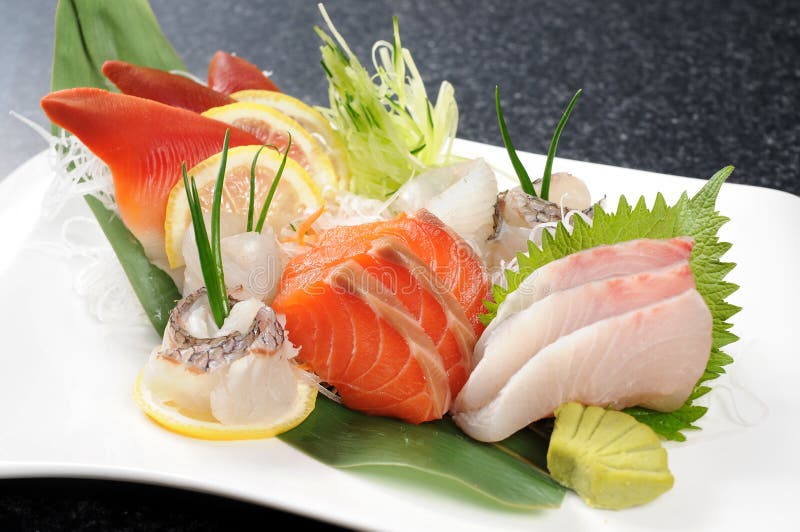 Sashimi stock image. Image of asia, dish, chopsticks - 12984995