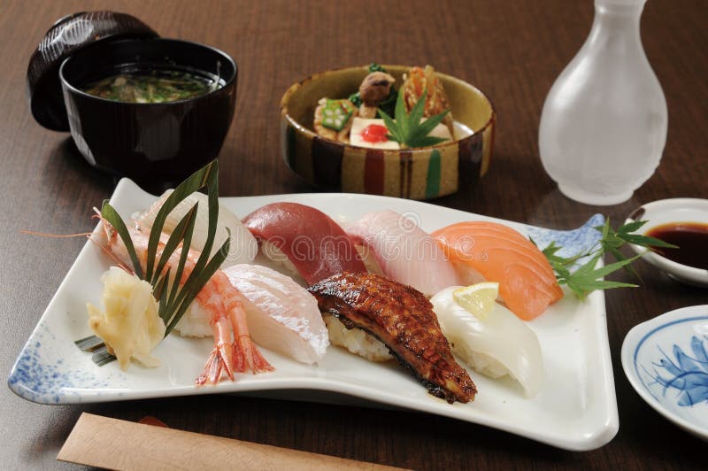 Sashimi stock photo. Image of delight, healthy, lettuce - 12339310