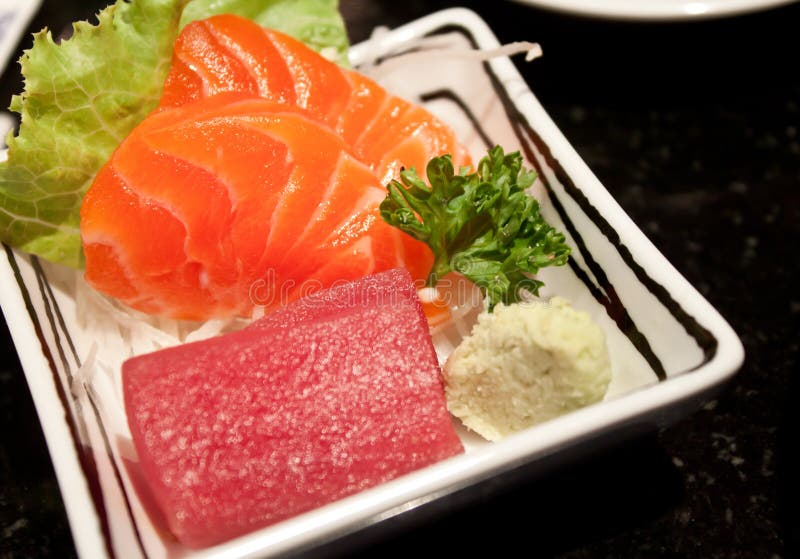 Sashimi stock image. Image of green, appetizer, japanese - 22185579