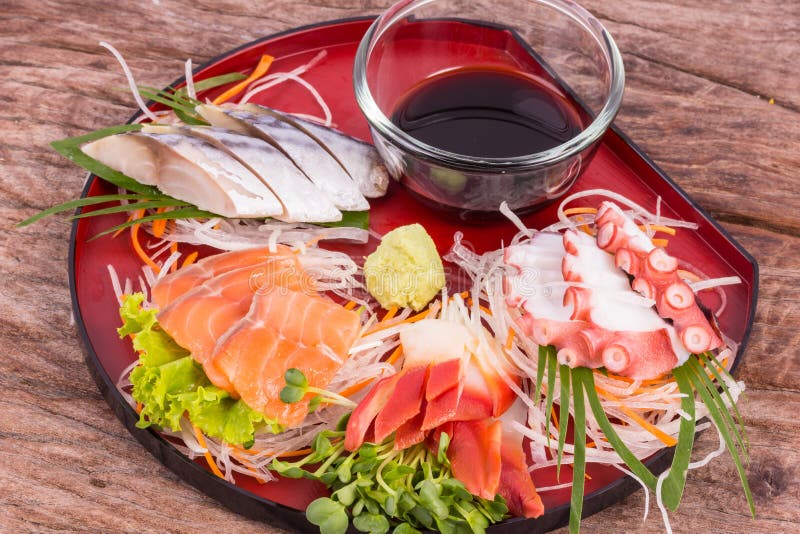 Sashimi sets stock photo. Image of traditional, healthy - 57982622