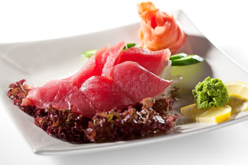 Sashimi do atum imagem de stock. Imagem de fresco, peixes - 11840767