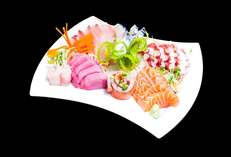 Sashimi Misto, Grande Piatto Del Sashimi, Insieme Del Sashimi, Pesce ...