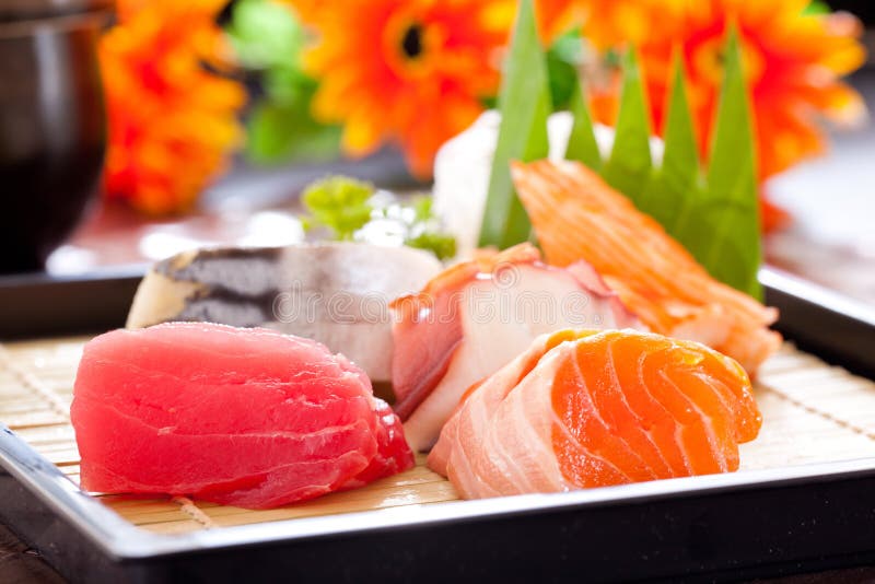 Sashimi stock image. Image of healthy, sauce, spice - 103756683