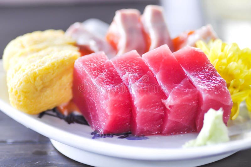 Sashimi Salmon, Sashimi Do Atum, Sashimi Foto de Stock - Imagem de ...