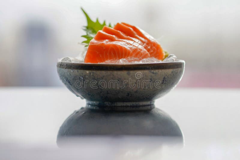 Sashimi Salmon Set, Raw Fish, Japanese Food, Selective Focus Stock ...