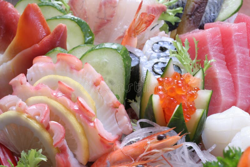 Sashimi set stock image. Image of japanese, pacific, octopus - 14027029