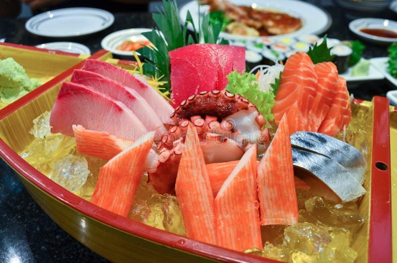 Sashimi set stock photo. Image of gourmet, food, uninhabited - 27658918