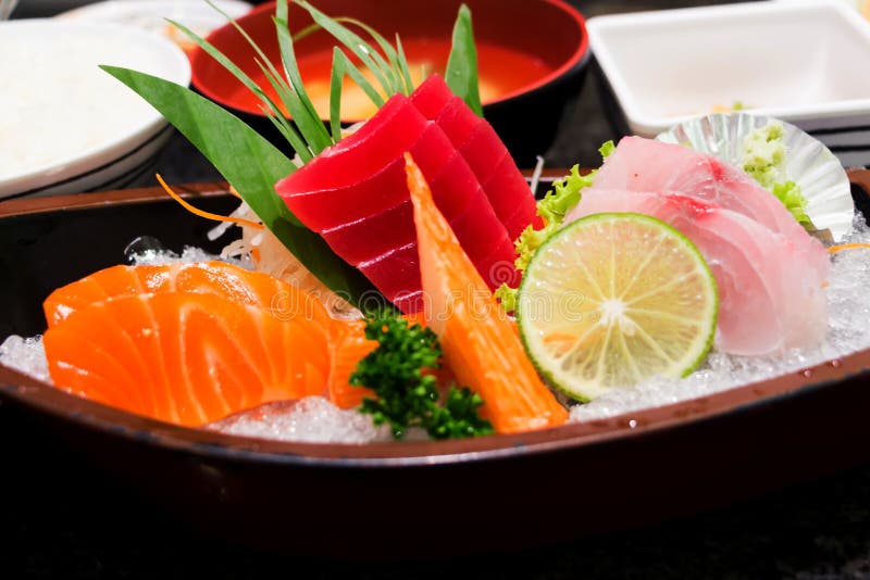 Sushi set stock image. Image of slice, board, japanese - 14392269
