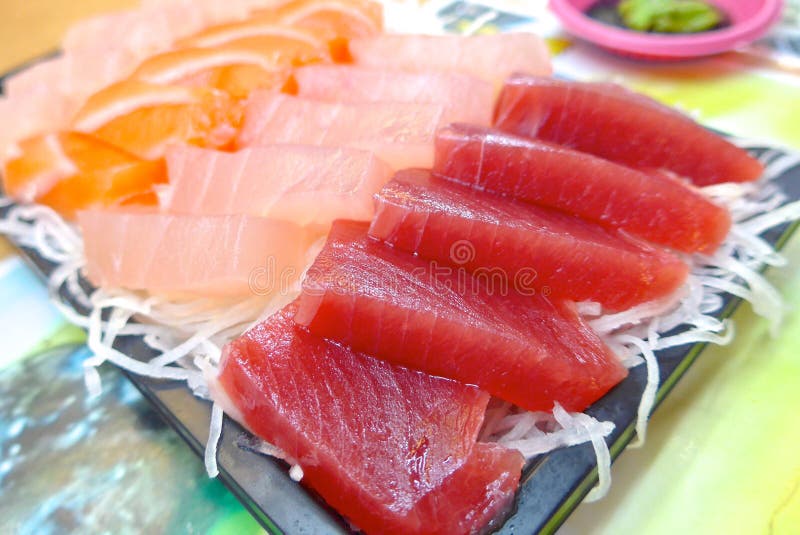 Sashimi set closeup stock image. Image of prepared, dish - 62101761