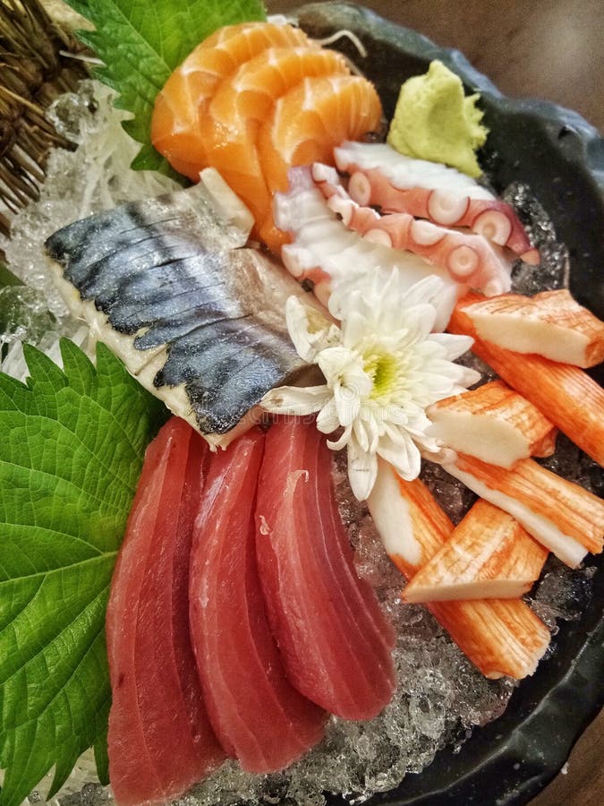 Sashimi stock photo. Image of sashimi, menu, japanese - 117870580