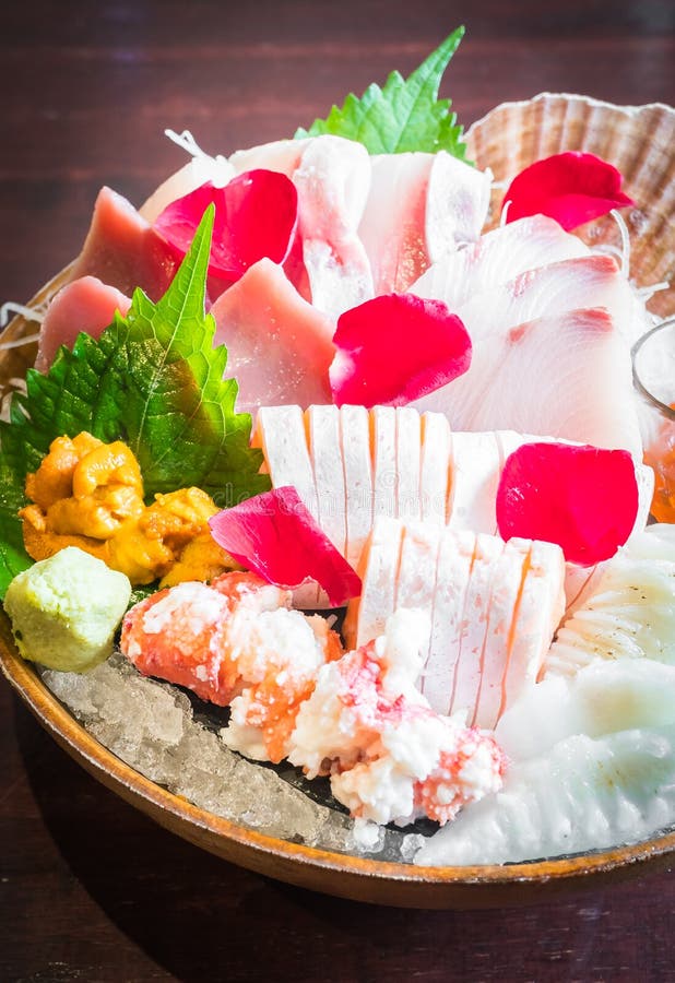 Sashimi set stock image. Image of plate, dish, sashimi - 79981713