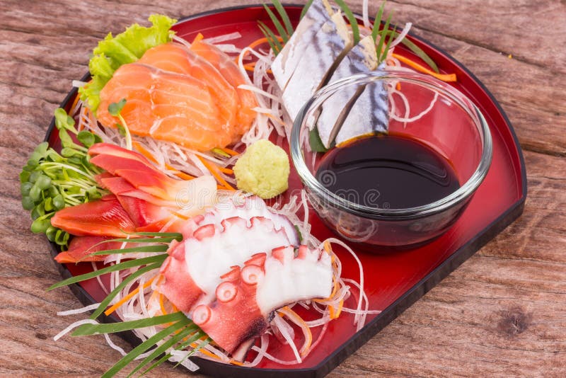 Sashimi stock photo. Image of sauce, fillet, sashimi - 39589794