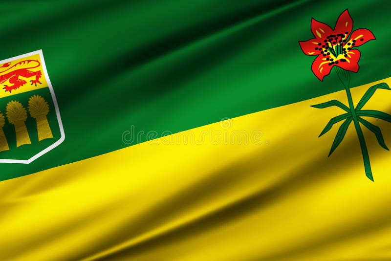 Saskatchewan Flag stock illustration. Illustration of nation - 6243672