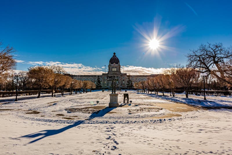Saskatchewan Legislative Building, Canada. Stock Photo - Image of city ...