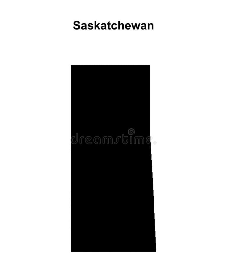 Saskatchewan Outline Map Stock Illustrations – 492 Saskatchewan Outline ...