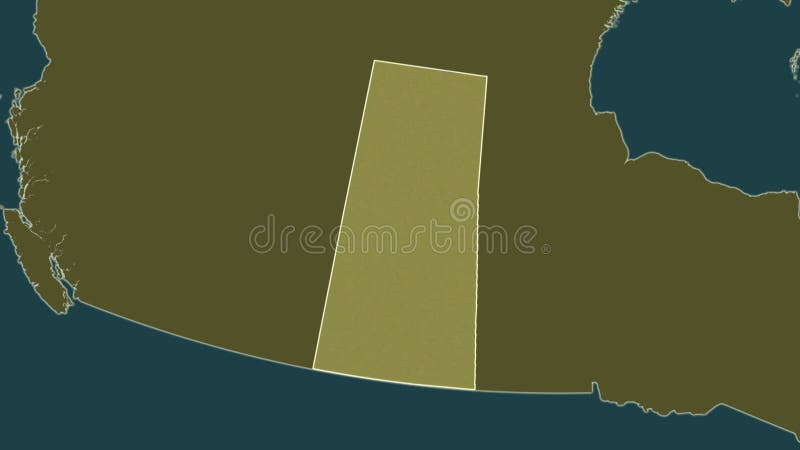Saskatchewan - Province of Canada, Extruded. Pattern Stock Video ...