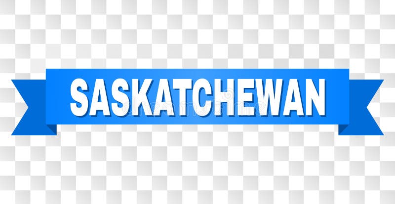 Blue Tape with SASKATCHEWAN Caption Stock Vector - Illustration of ...