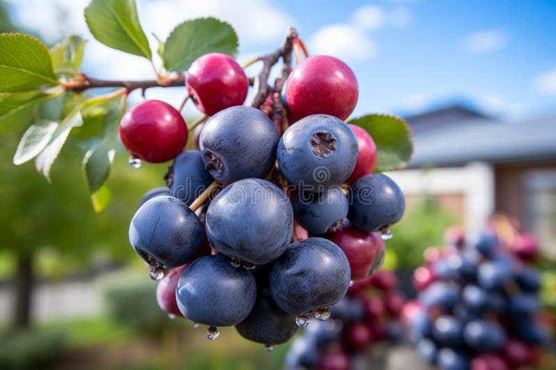 Saskatoon Berry on a Tree, Photo Realistic, 4K Resolution , AI ...
