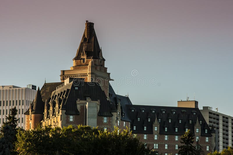 Saskatoon Landmark stock image. Image of bessborough - 24907109