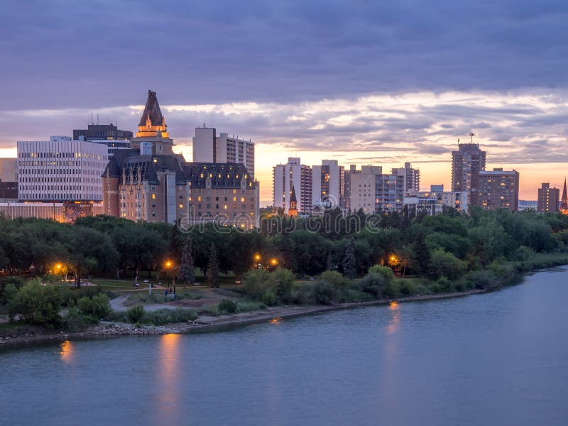 Saskatoon Skyline stock photo. Image of skyline, panorama - 33863160