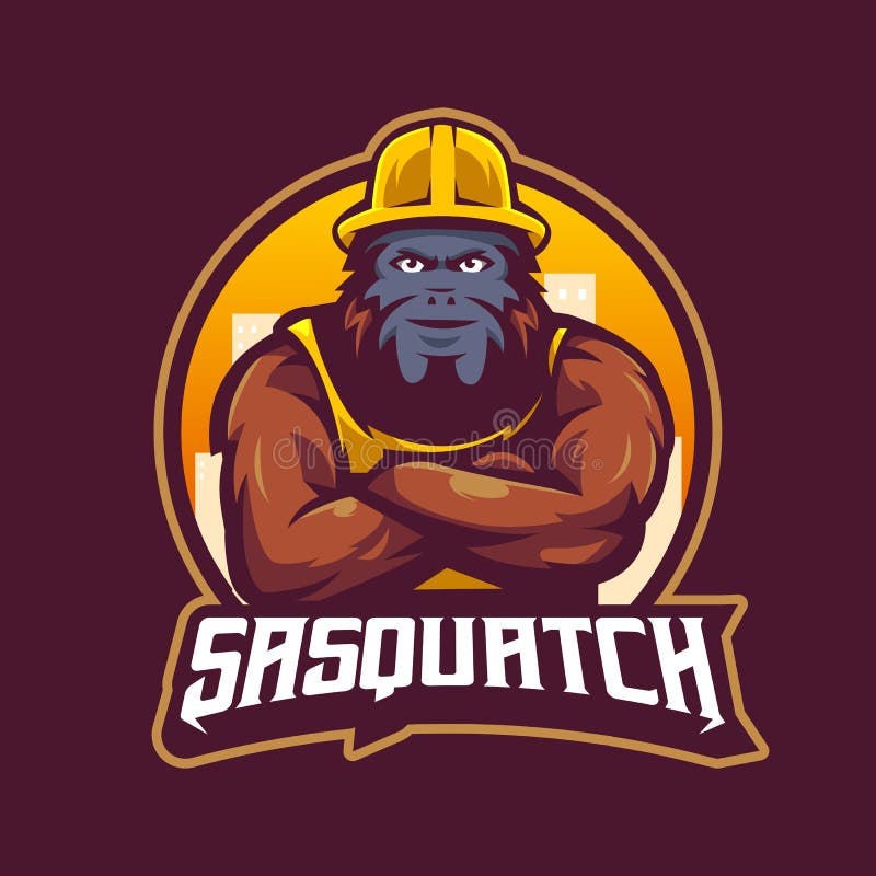 Sasquatch mascot logo stock vector. Illustration of troll - 258208763